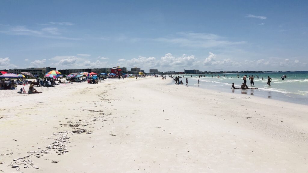 Red tide na Siesta Key Beach 2 sierpnia 2021 - Kierunek Floryda
